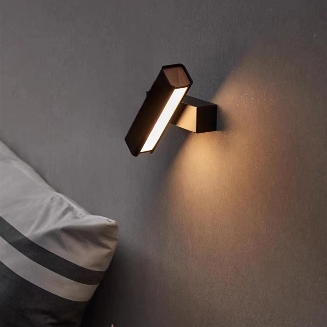 Nordic modern minimalist creative rotating wall lamp